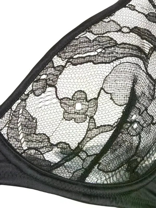 FLEUR DU MAL Magnolia Lace Unlined Demi Bra