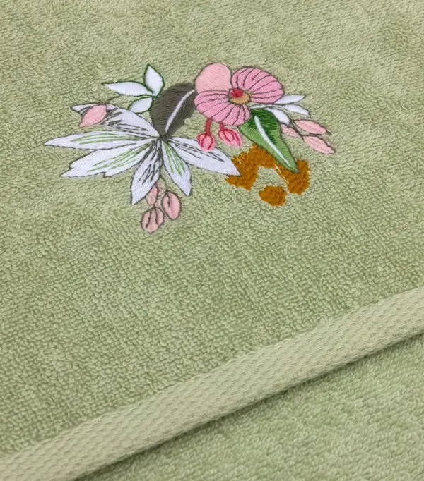 YVES DELORME Embroidered Orchidee Guest Towel