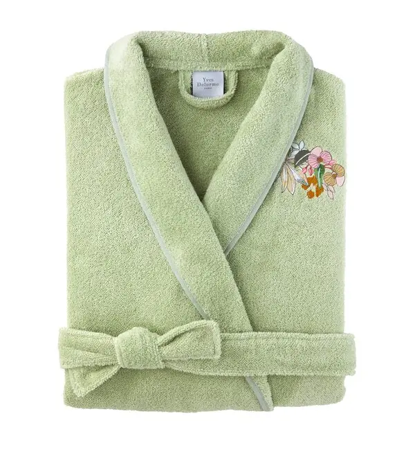 YVES DELORME Cotton-modal Orchidee Bathrobe