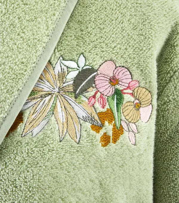 YVES DELORME Cotton-modal Orchidee Bathrobe