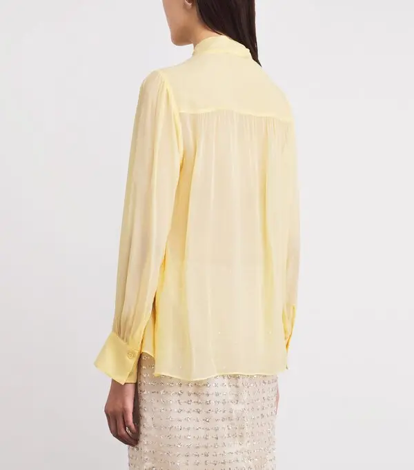 Alice + Olivia Tie-neck Blouse