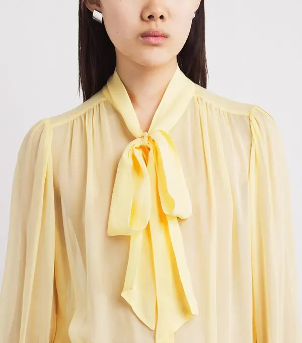 Alice + Olivia Tie-neck Blouse