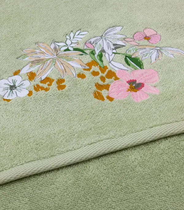 YVES DELORME Embroidered Orchidee Bath Mat