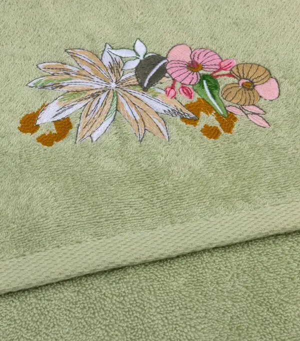 YVES DELORME Embroidered Orchidee Hand Towel