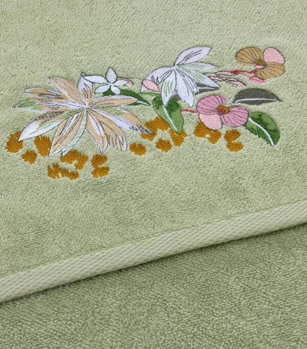 YVES DELORME Embroidered Orchidee Bath Towel