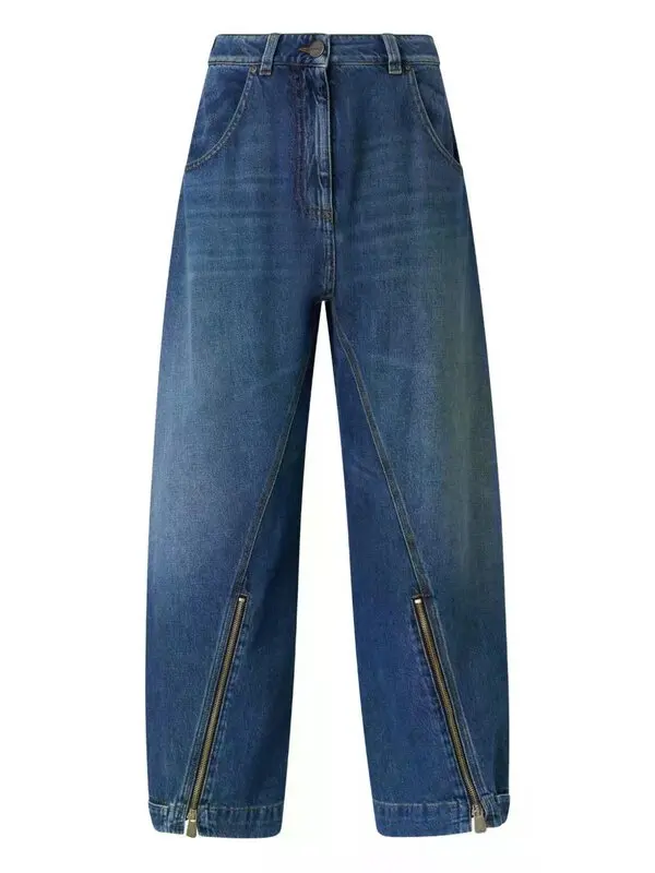 Pinko Balloon-fit Jeans With Zip Detail