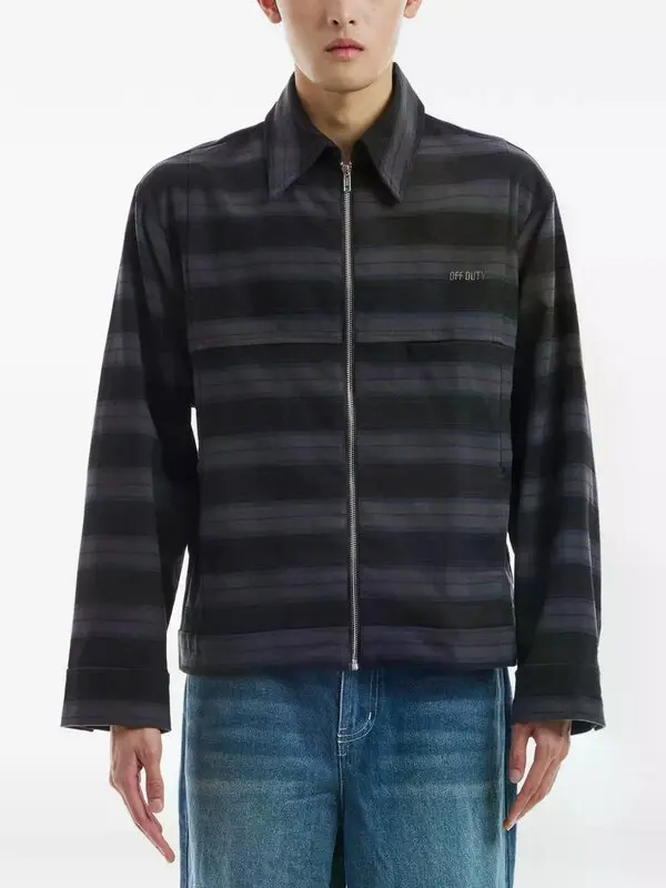 OFF DUTY Swey Striped Zip Overshirt