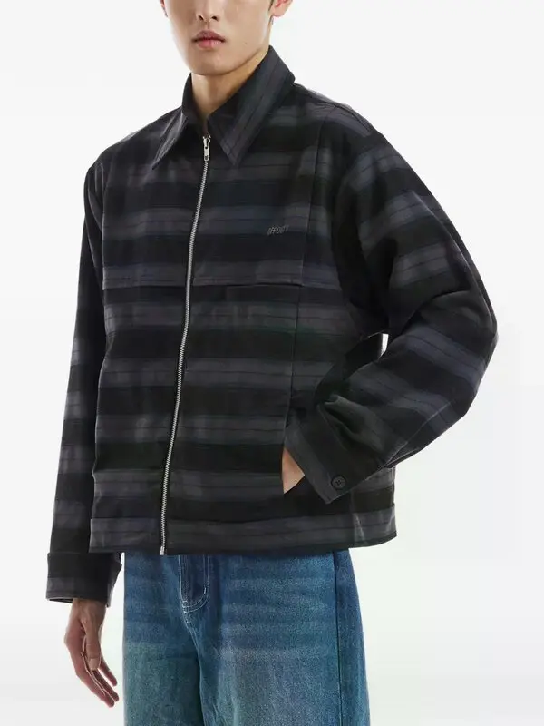 OFF DUTY Swey Striped Zip Overshirt