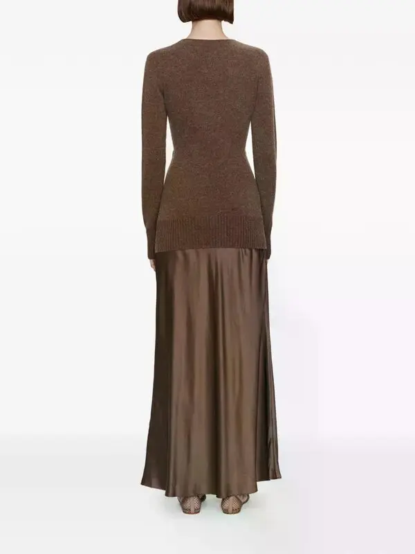 Christopher Esber Orbit Ruched Monument Cut-out Midi Dress