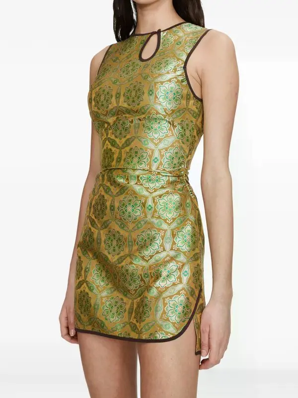Christopher Esber Printed Tank Mini Dress