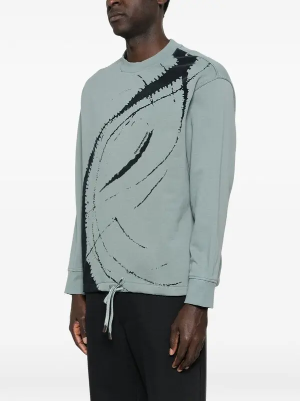 Emporio Armani Cotton Crewneck Sweatshirt - Sky Blue