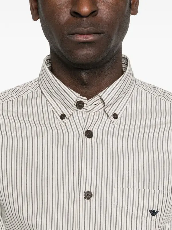 Emporio Armani Striped Cotton Shirt