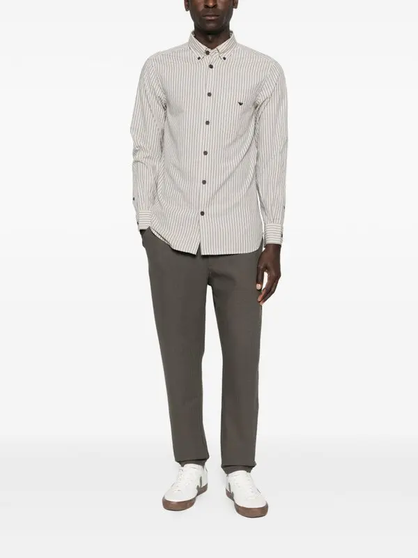 Emporio Armani Striped Cotton Shirt