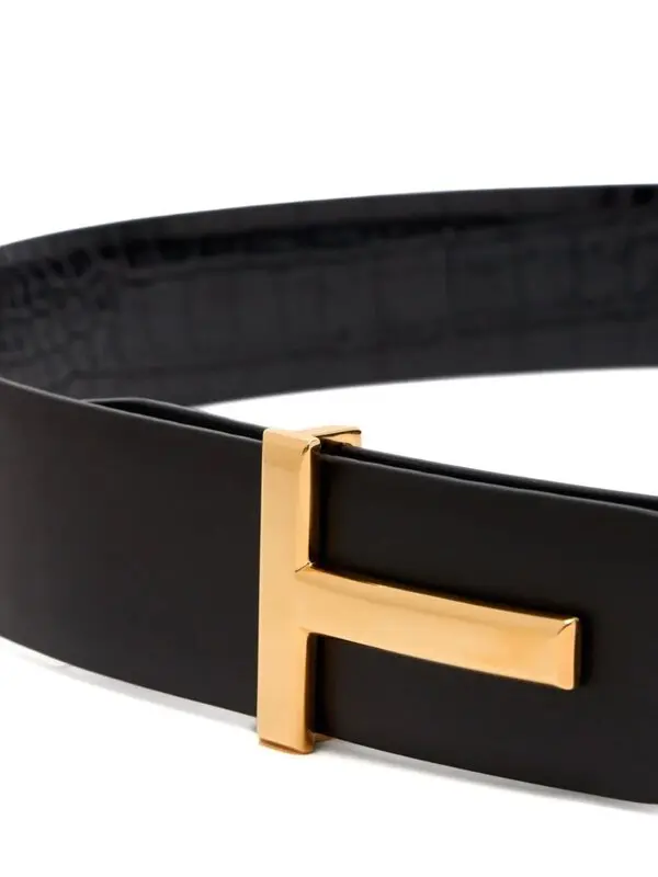 TOM FORD Leather Belt - Black