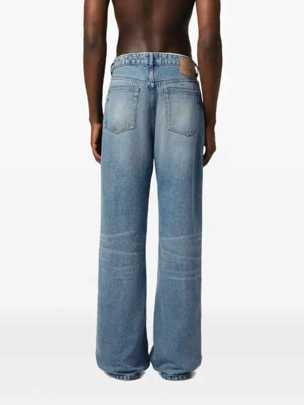 AMI Paris Wide Leg Jeans - Blue