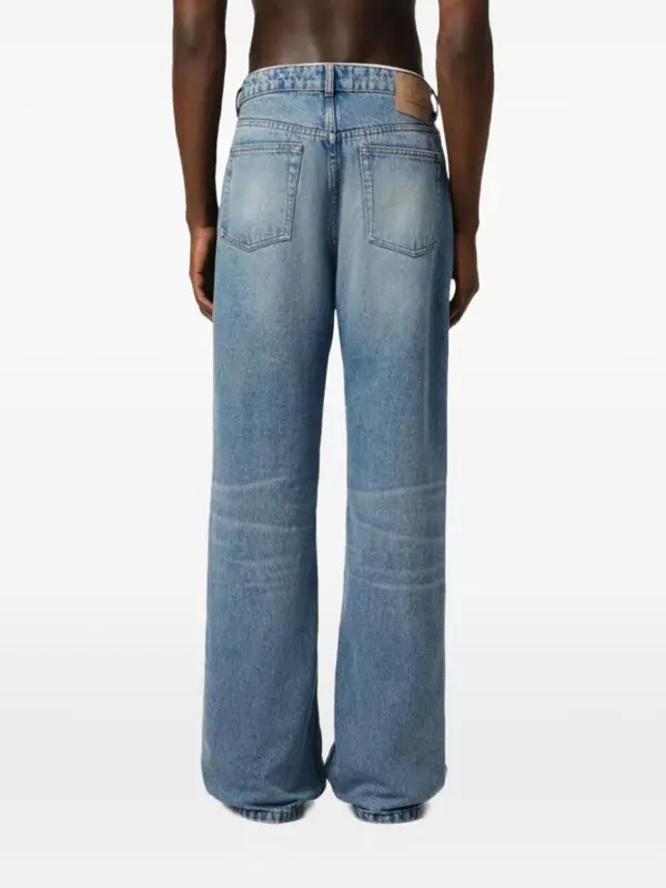 AMI Paris Wide Leg Jeans - Blue