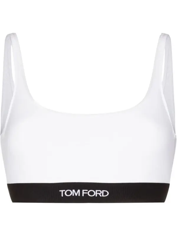 TOM FORD Logo Bralette - White