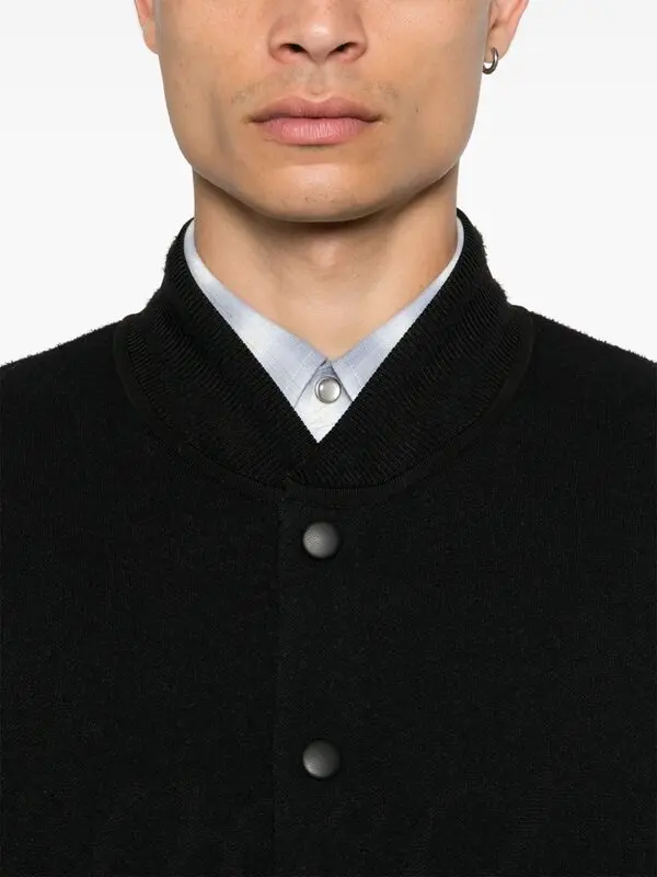 Givenchy Cotton Blend Knit Bomber Jacket