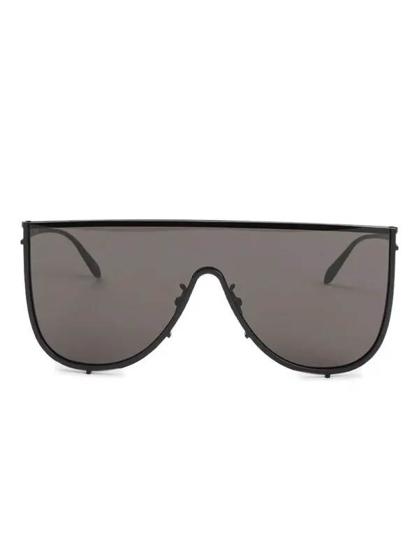 Alaïa Metal Mask Sunglasses - Black