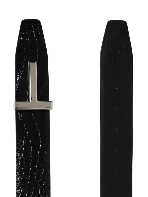 TOM FORD Leather Belt - Black