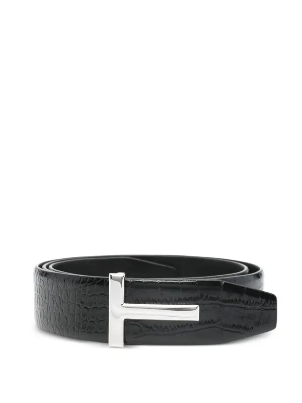 TOM FORD Leather Belt - Black