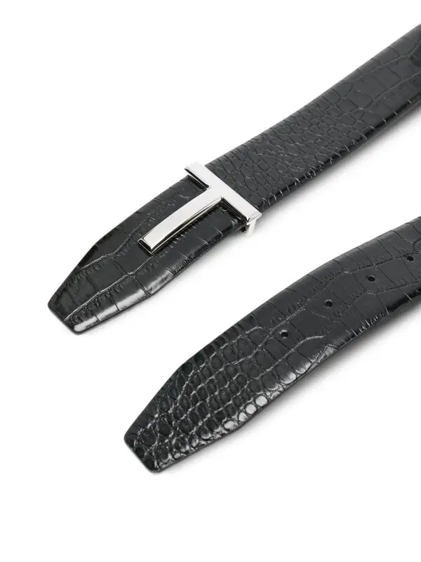 TOM FORD Leather Belt - Black