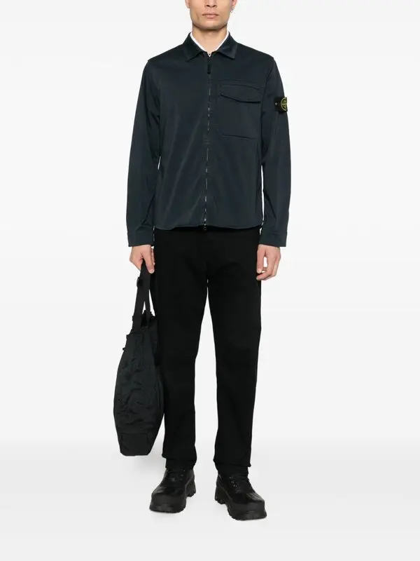 Stone Island Cotton Shirt With Patch Pocket