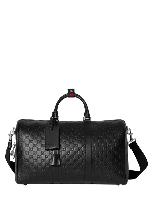 Gucci Gg Emblem Duffle Bag - Black
