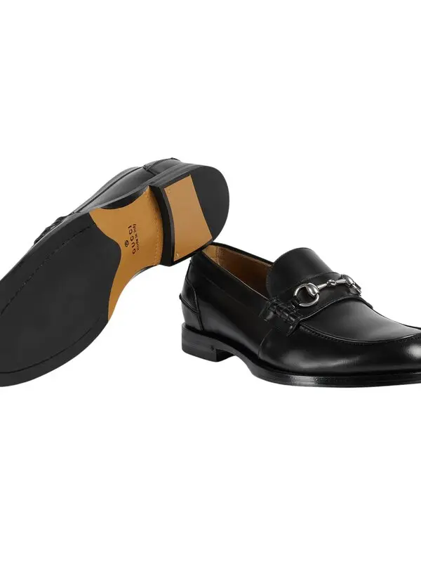Gucci Leather Loafers - Black