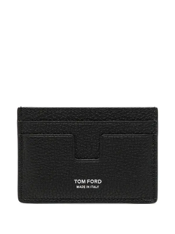 TOM FORD Leather Credit Card Holder - Black