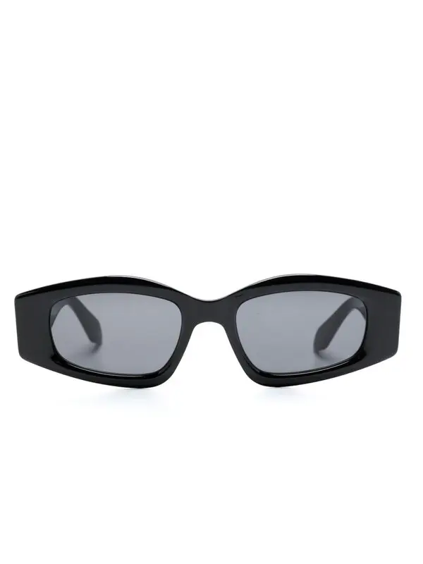 Alaïa Ovale 79 Sunglasses - Black