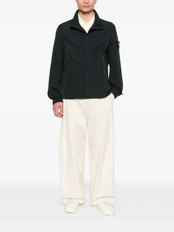 Stone Island Zip-up Jacket - Black