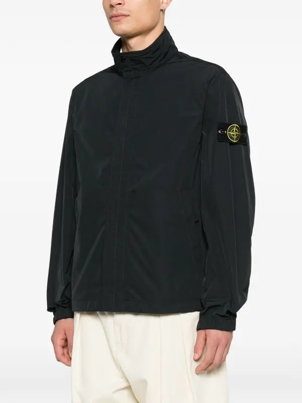Stone Island Zip-up Jacket - Black