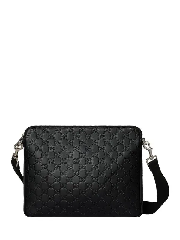 Gucci Gg Emblem Medium Shoulder Bag - Black