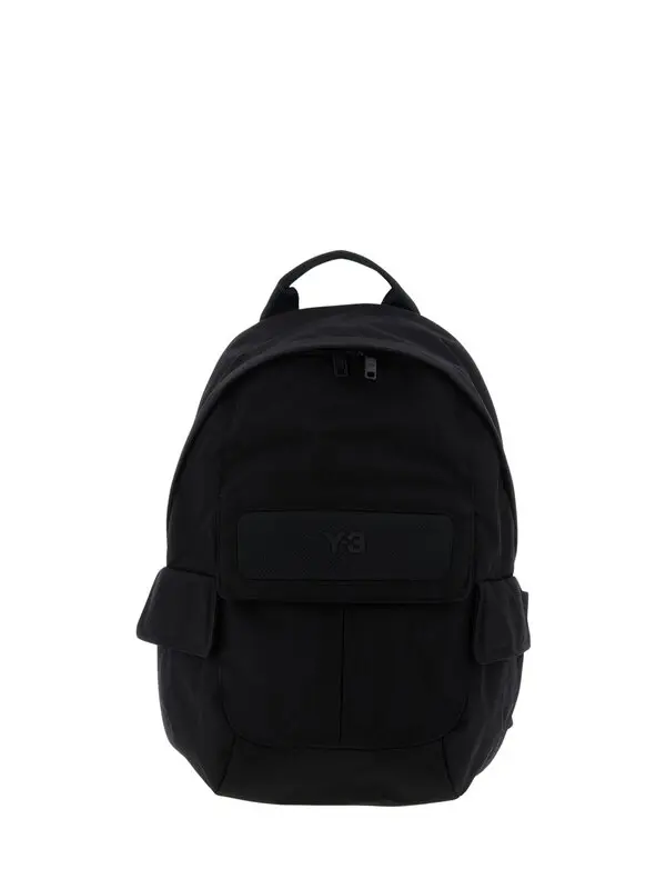 Y3 Backpack With Logo - Black