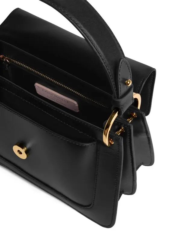 COCCINELLE C-me Calf&marb Small Bag - Black