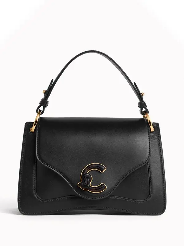 COCCINELLE C-me Calf&marb Small Bag - Black