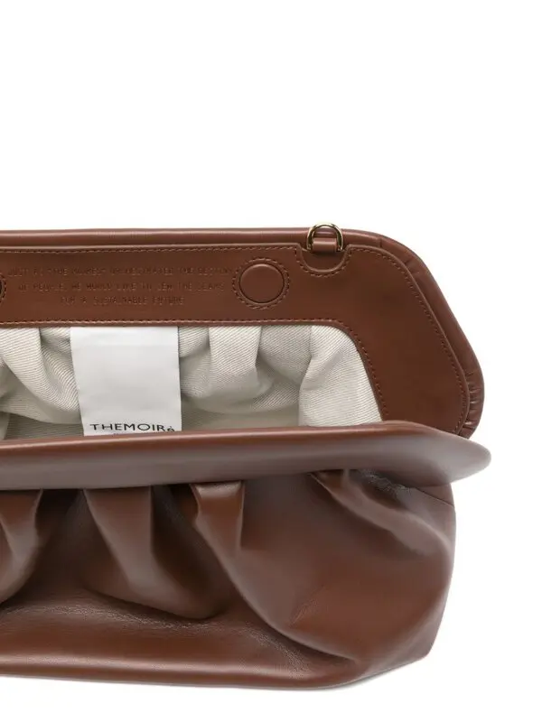 THEMOIRE Bios Vegan Leather Clutch - Brown