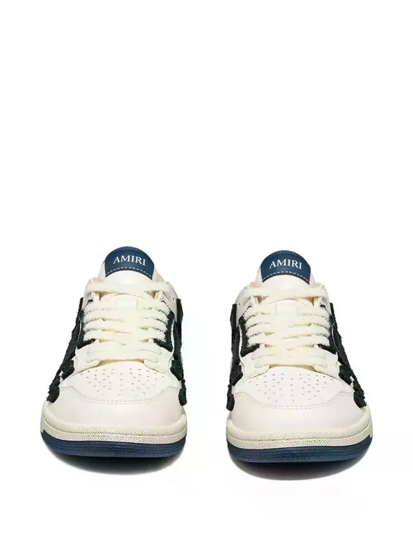 Amiri Denim Skel Top Low Sneakers - Neutrals
