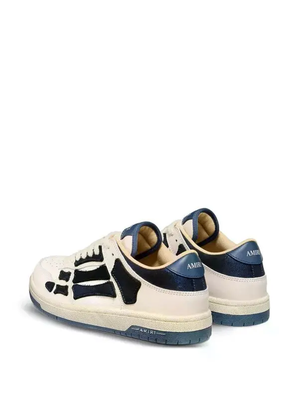 Amiri Denim Skel Top Low Sneakers - Neutrals