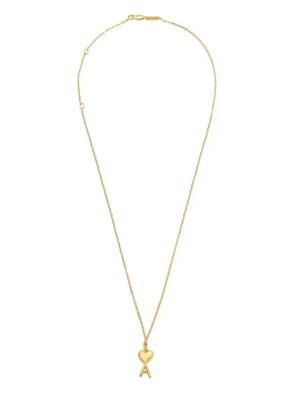 Ami De Coeur Hammered Necklace - Gold