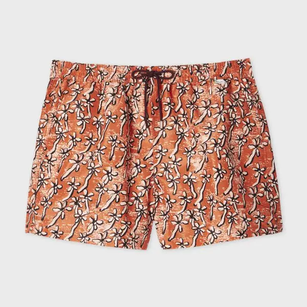 Paul Smith Printed Swim Shorts - Orange