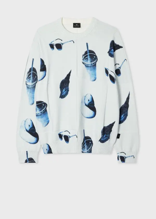 Paul Smith Printed Cotton Sweater