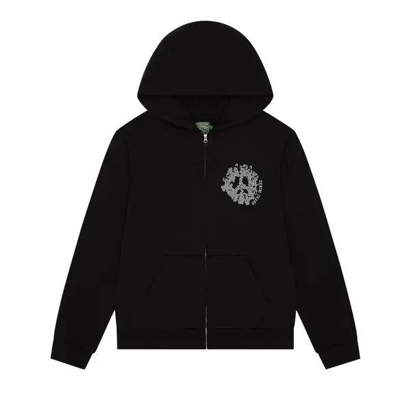 DENIM TEARS Denim University Zip Hoodie - Black
