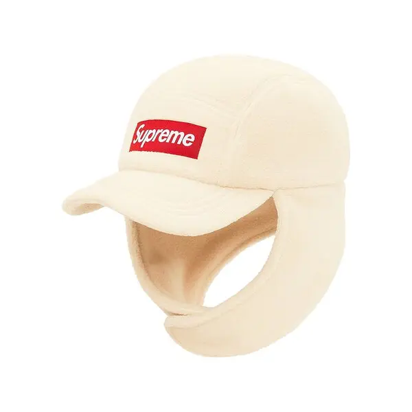 Supreme Polartec Earflap Camp Cap - Cream