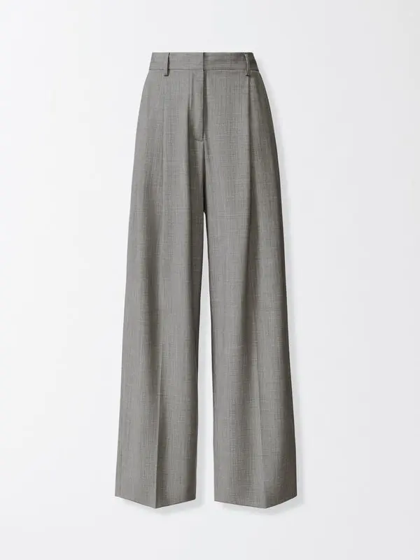 Fabiana Filippi Tailored Wide Leg Pants - Grey