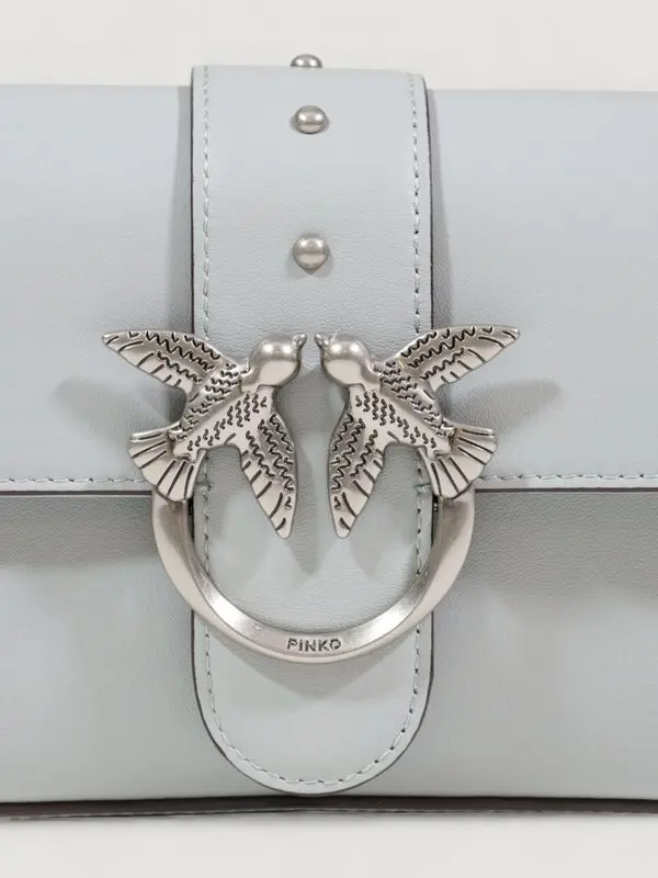 Pinko Mini Bag With Bird Clasp - Dust