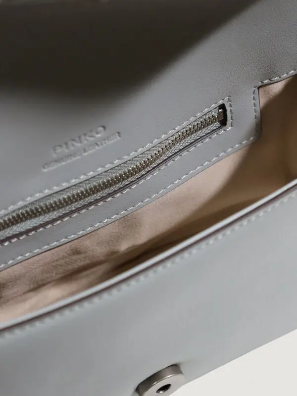 Pinko Mini Bag With Bird Clasp - Dust
