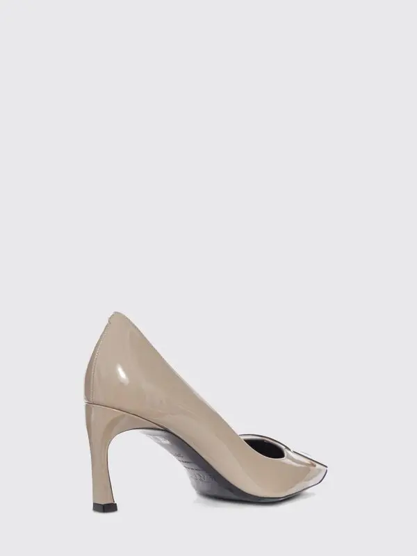 ROGER VIVIER Trompette Patent Leather Pumps With Stiletto Heel - Brown