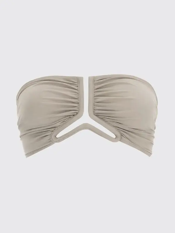 Rick Owens Strapless Ruched Swimsuit